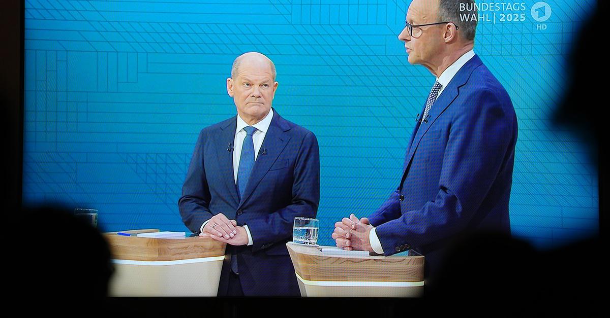 TV-Duell: Offensiver Scholz trifft auf präsidialen Merz
